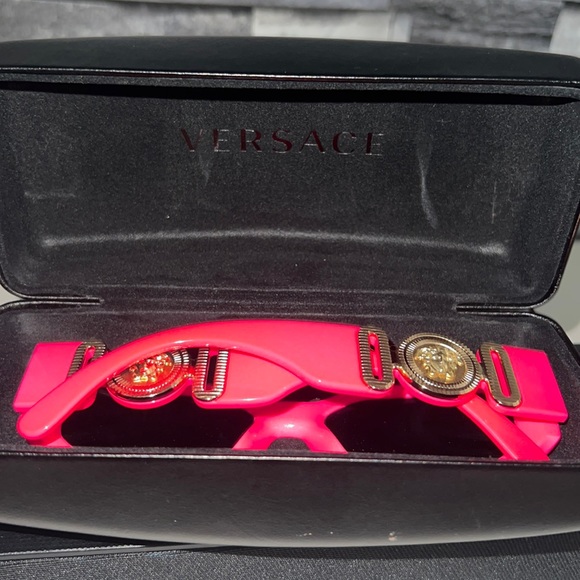 Versace | Accessories | Versace Shades Hot Pink Color | Poshmark